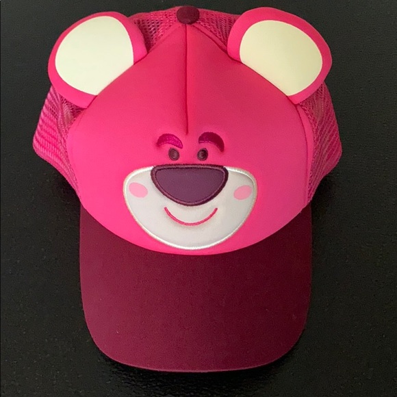 Disney | Accessories | Disney Toy Story Lotso Bear Pink Trucker Hat ...